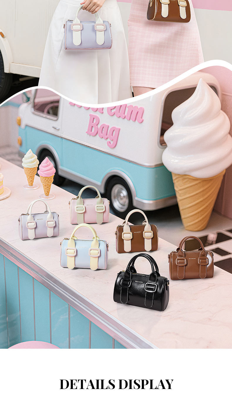 Jual [Puff Ice Cream Bag] BOSTANTEN Tas Selempang Wanita Tas Tangan ...