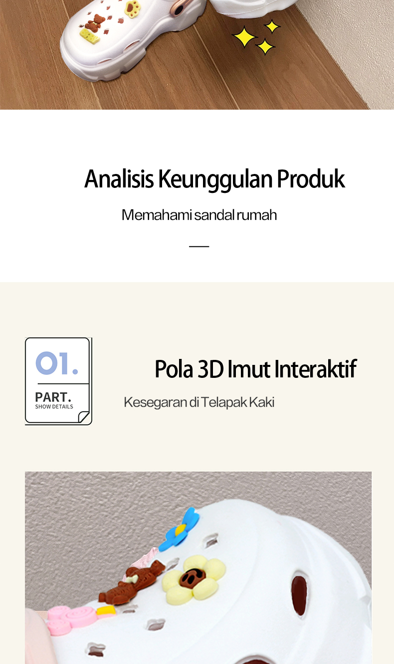 Jual Sandal Gaya baru 2026 anti-selip warna merah muda yang elegan dan ...