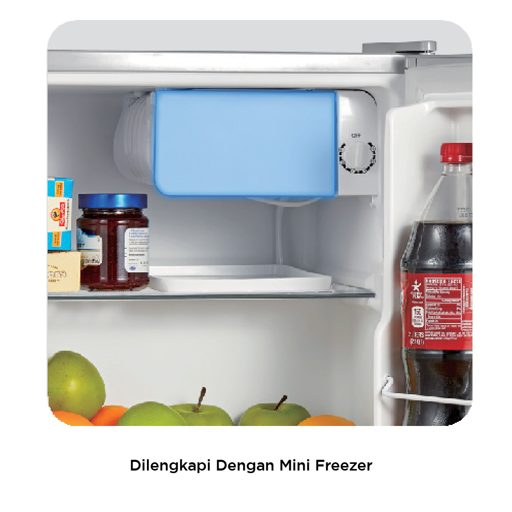 Jual [NEW PRODUCT] Midea Kulkas Mini Portable MDRD86FGG50ID 50L ...