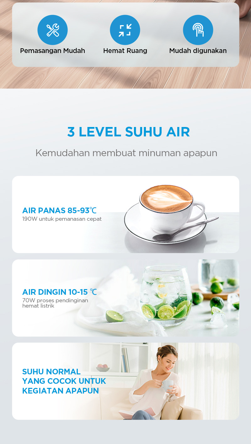 Jual Midea Dispenser Galon Bawah YD1135AS Hemat Daya Water Tank ...