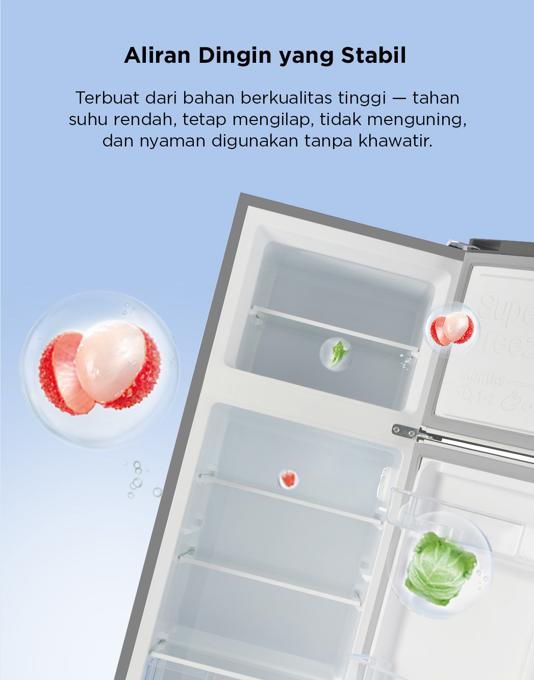 Jual TCL Kulkas 2 Pintu (F130-A50) - Kapasitas 118L - Rak Freezer ...