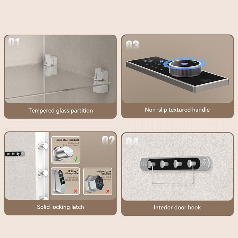 Jual Deli Brankas Besi Digital / Fingerprint Digital Safebox 38x36x60 ...