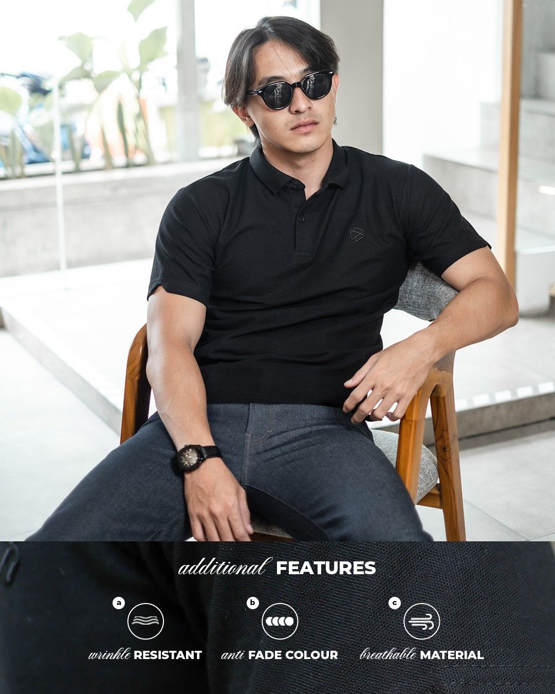 Jual BAPIN Polo Shirt Zenith - Baju Kerah Pria Lengan Pendek | Shopee ...