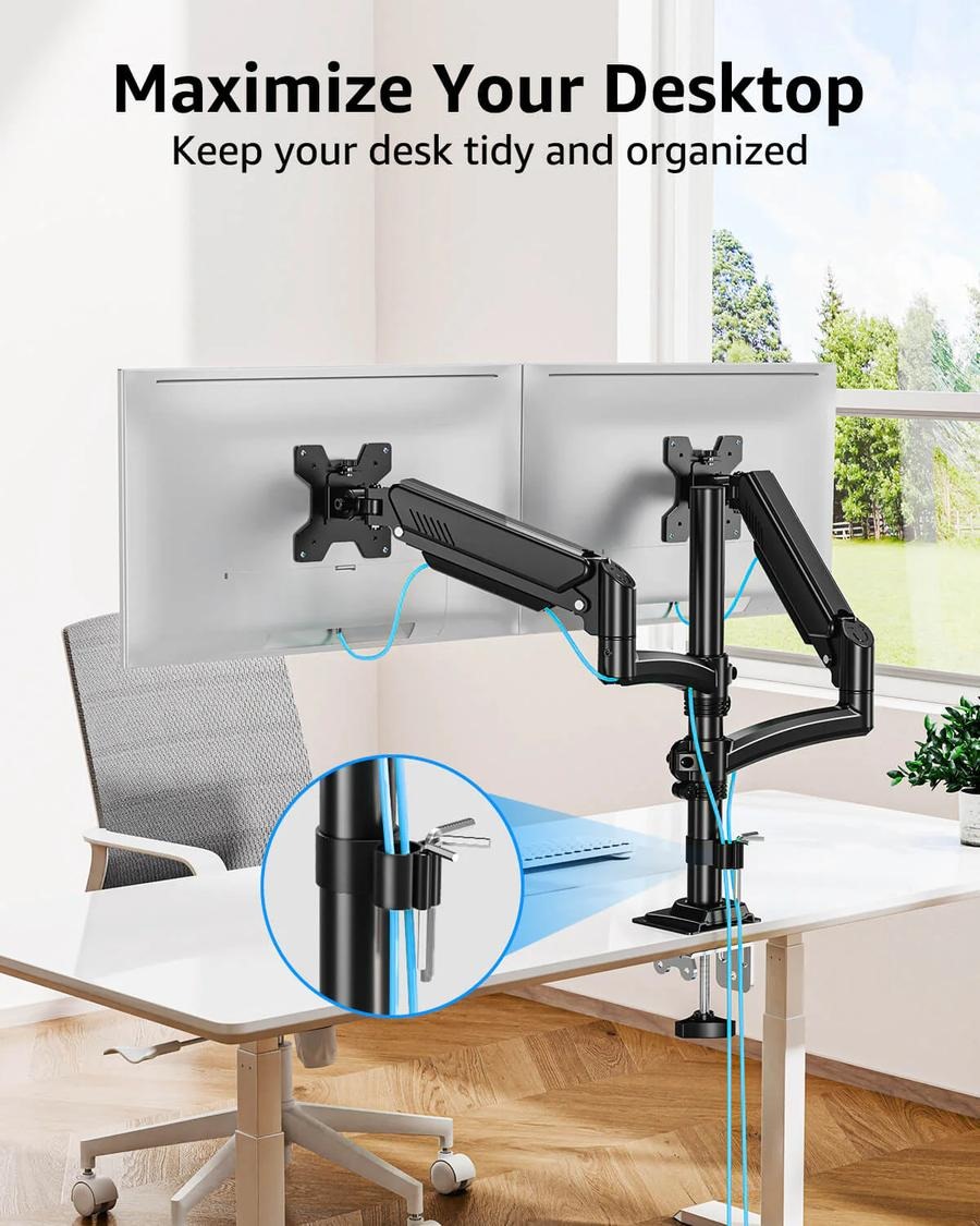 Jual BRACKET MONITOR DESKMOUNT GAS SPRING OXIMUS P200e TILT SWIVEL ...