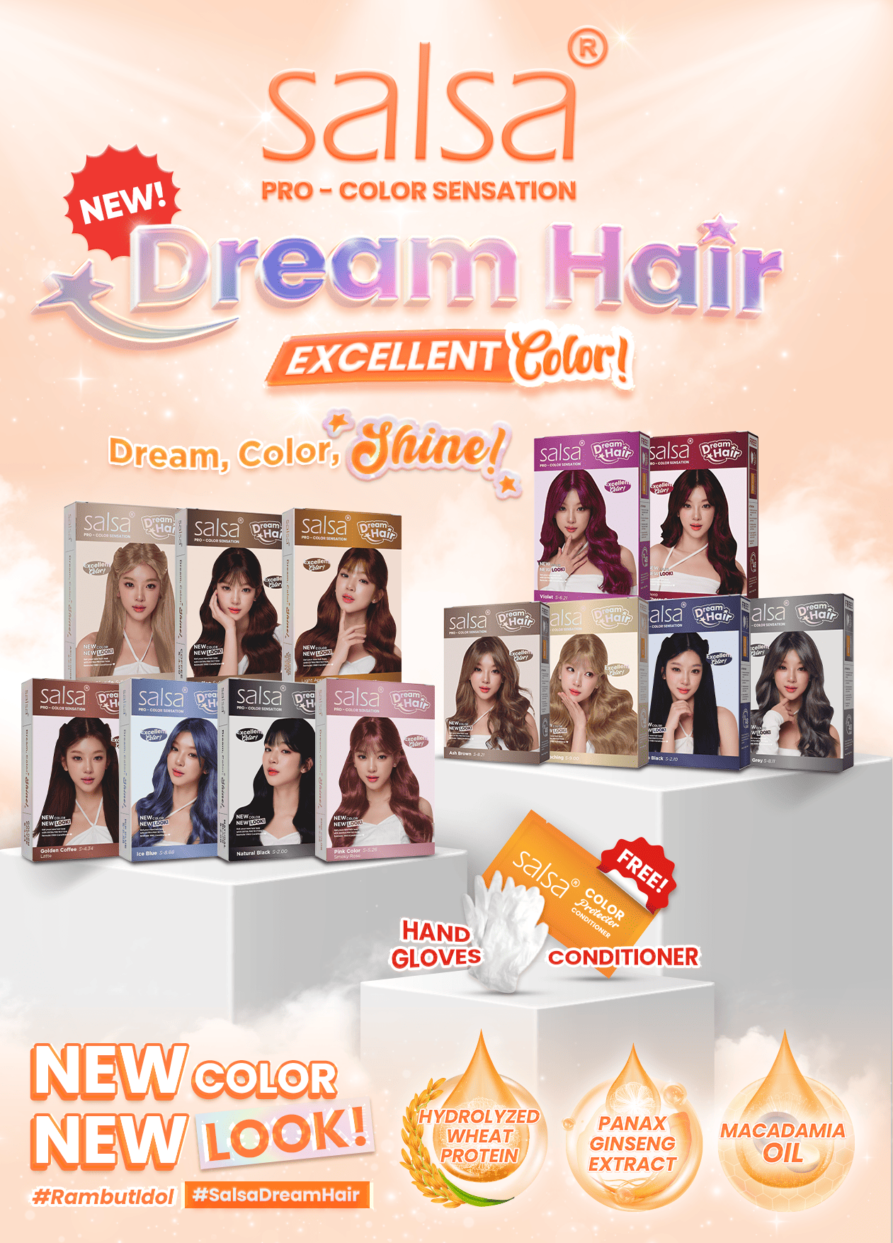 Jual SALSA Dream Hair Color - Cat Rambut Permanen Praktis Intens Tahan ...