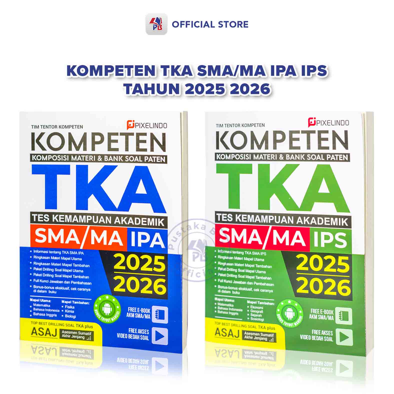 Jual Buku TKA 2025/2026 SMA IPS Dan IPA / Kompeten Tes Kemampuan ...