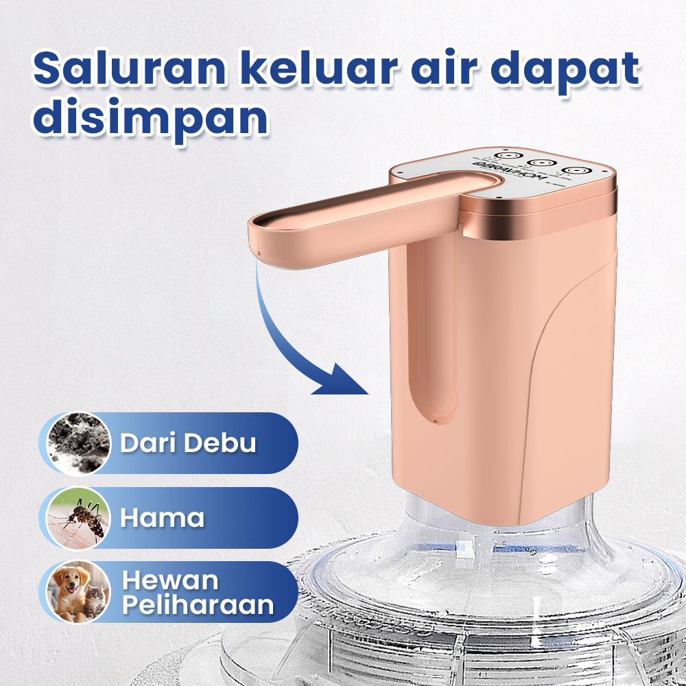 Jual BRAVHOM Pompa Air Galon Elektrik Otomatis 2in1 Dapat Dilipat ...