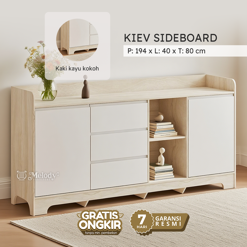 Jual Melody Furniture - Sideboard Credenza Minimalis Estetik / Laci ...
