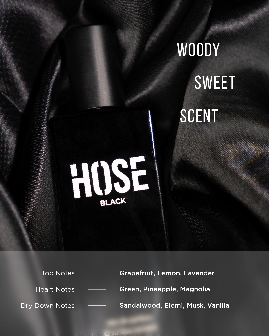 Jual HOSE Eau de Parfum Woody with Hint of Sweet Black 50ml | Shopee ...