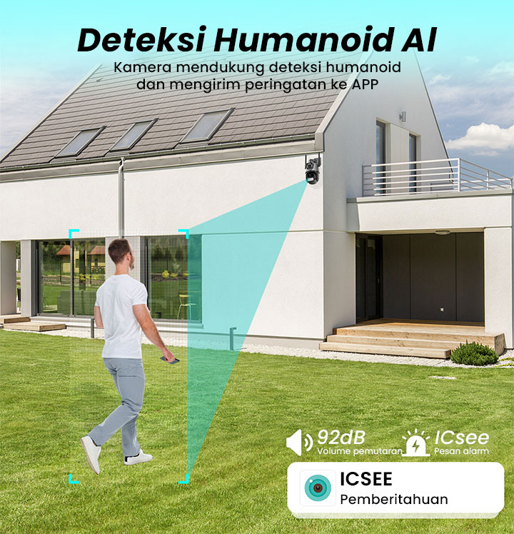 Jual Sonix IP Camera SCM01 CCTV 8MP 4K Dual Lens Outdoor Kamera Wifi ...