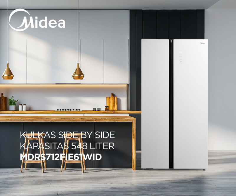 Jual Midea Kulkas Side by Side / Kulkas 2 Pintu Kapasitas 548L - Model ...