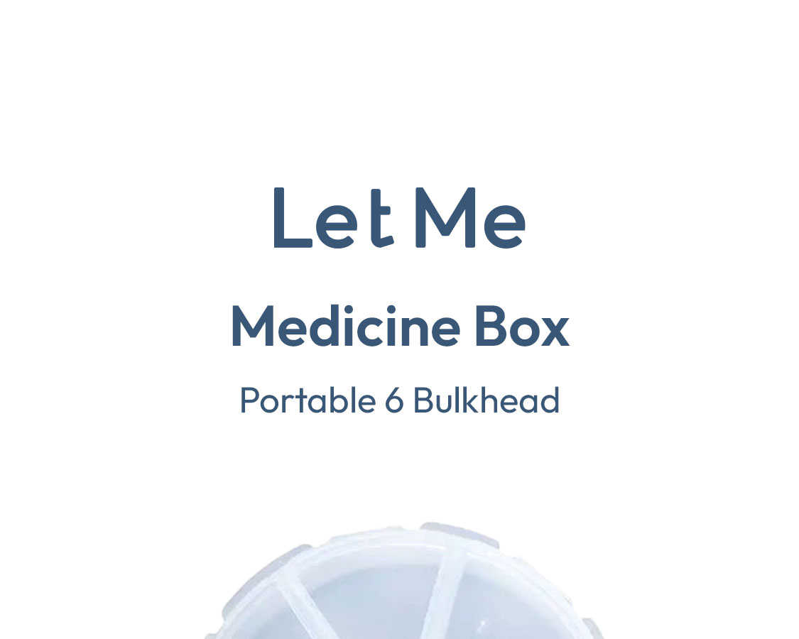 Jual Let Me Medicine Box - Kotak Penyimpanan Obat Vitamin Portable 6 ...