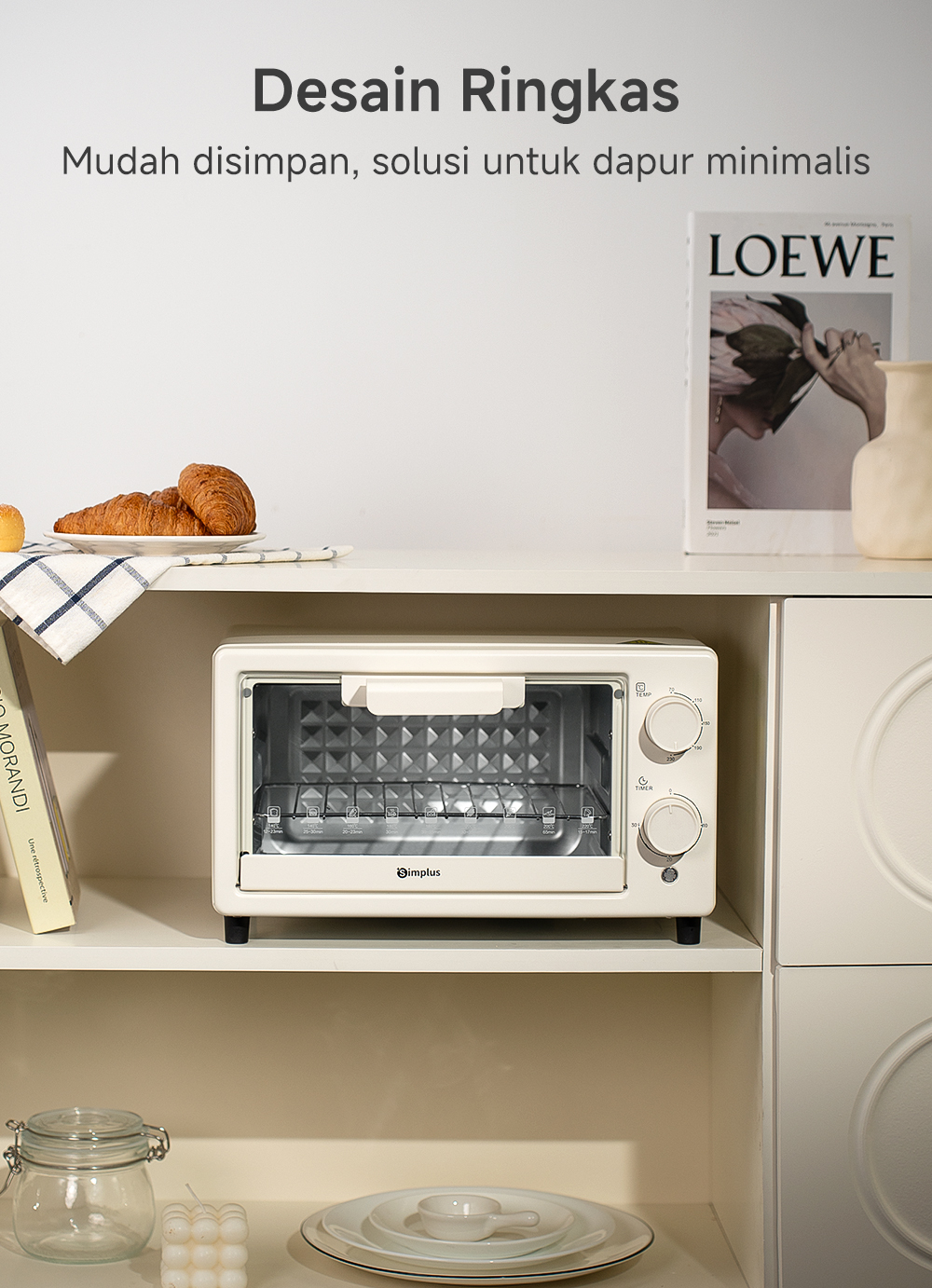 Jual Simplus Oven Elektrik 400W Kapasitas 10L Multifungsi Pemanasan ...