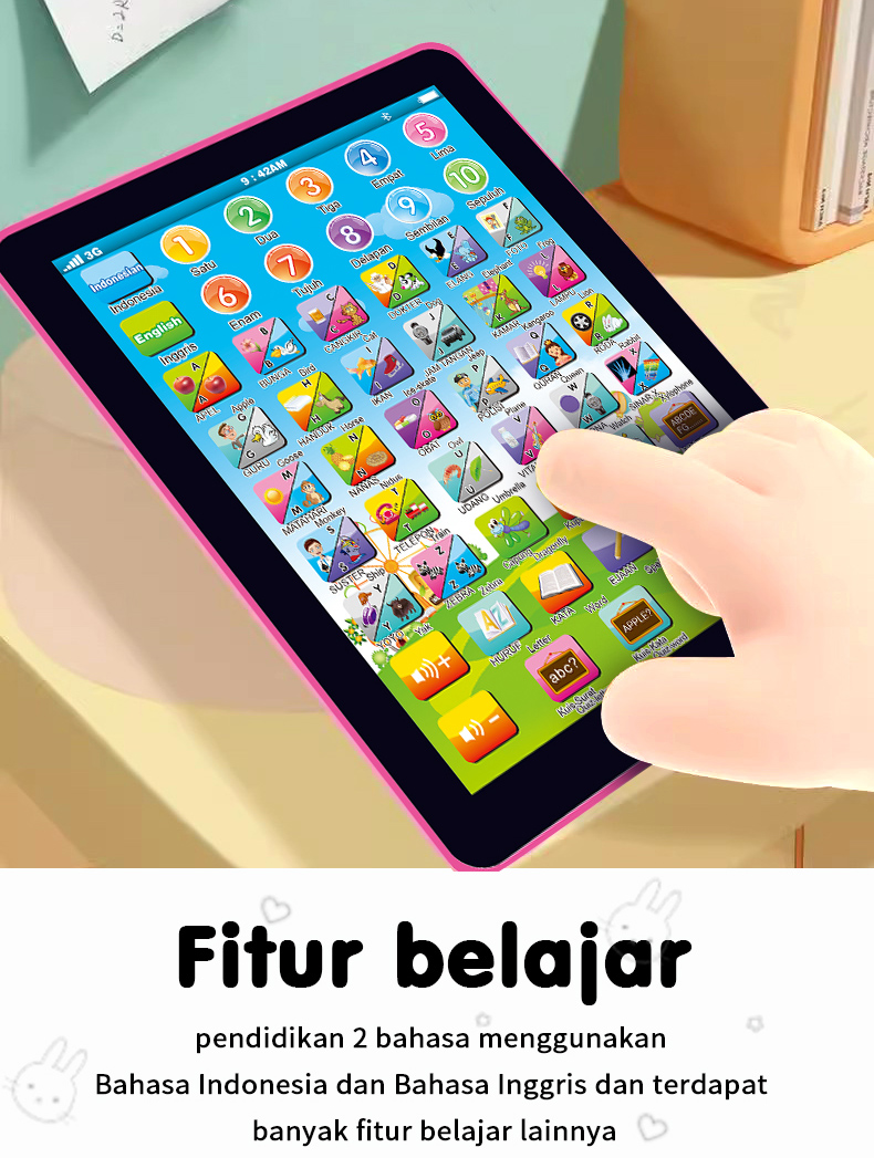 Jual Habibi Mainan Tablet Anak Mini Edukasi Model iPad dengan Fitur ...