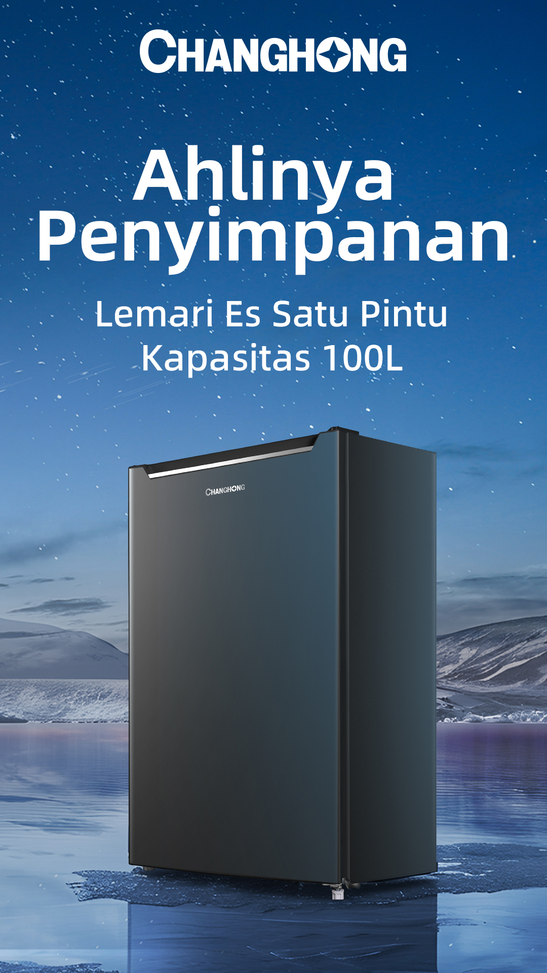 Jual New Design Changhong Kulkas 1 pintu Lemari Es Kapasitas 100 Liter ...