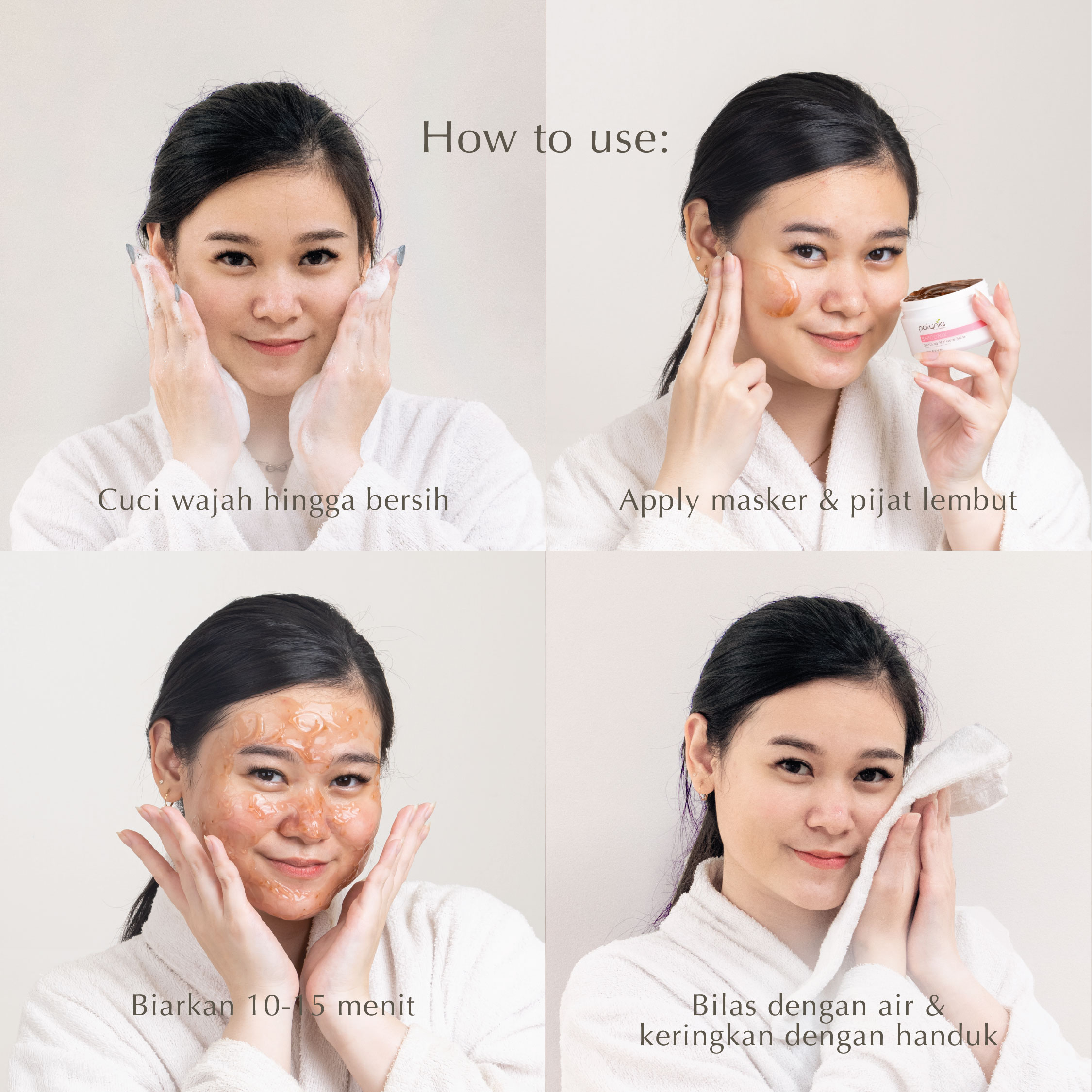 Jual [ FREE MASK ] POLYNIA | Pomegranate Revitalizing Face Mask ...