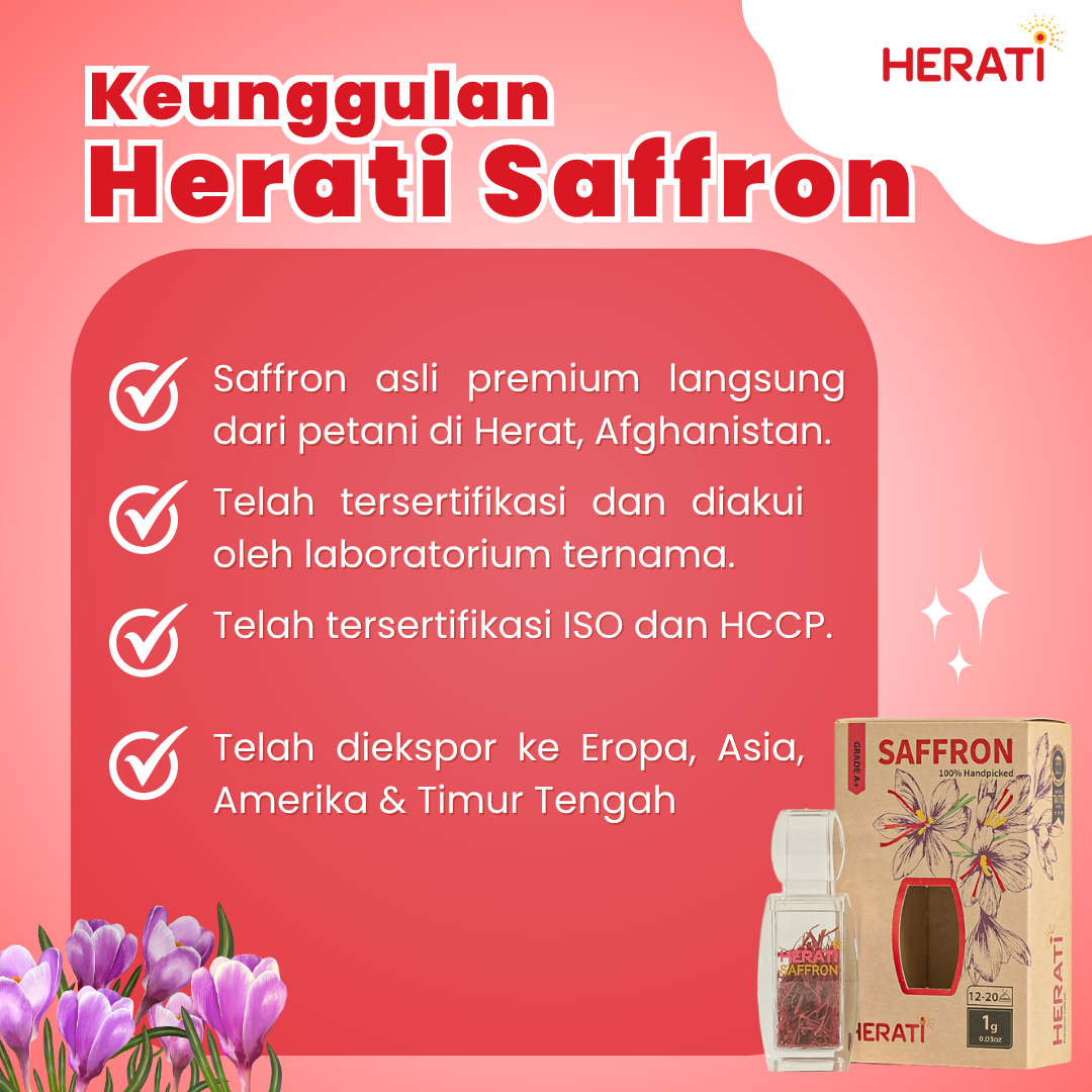 Jual Herati Saffron Afghanistan I Safron Super Negin Mini Gold 0,5 gr ...