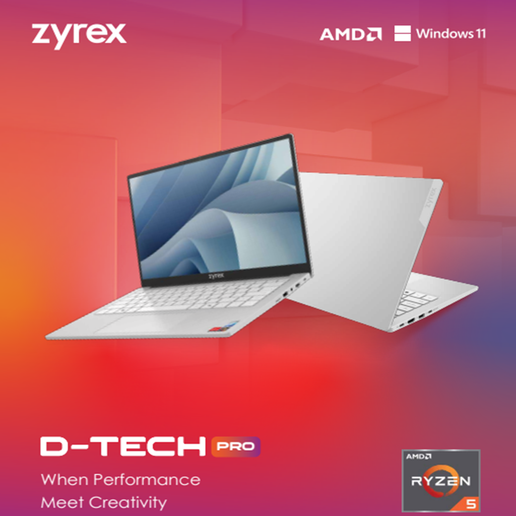 Jual NEW LAUNCH - ZYREX D-TECH PRO V1 RYZEN 5 6600H 16GB 512GB W11 14 ...