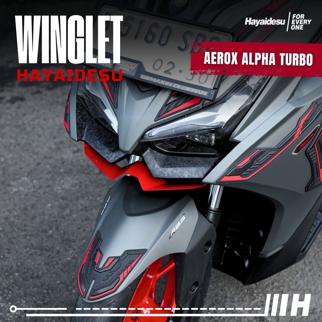 Jual Hayaidesu Winglet Bawah Aerox ALPHA (Turbo/Standard/Cybercity ...