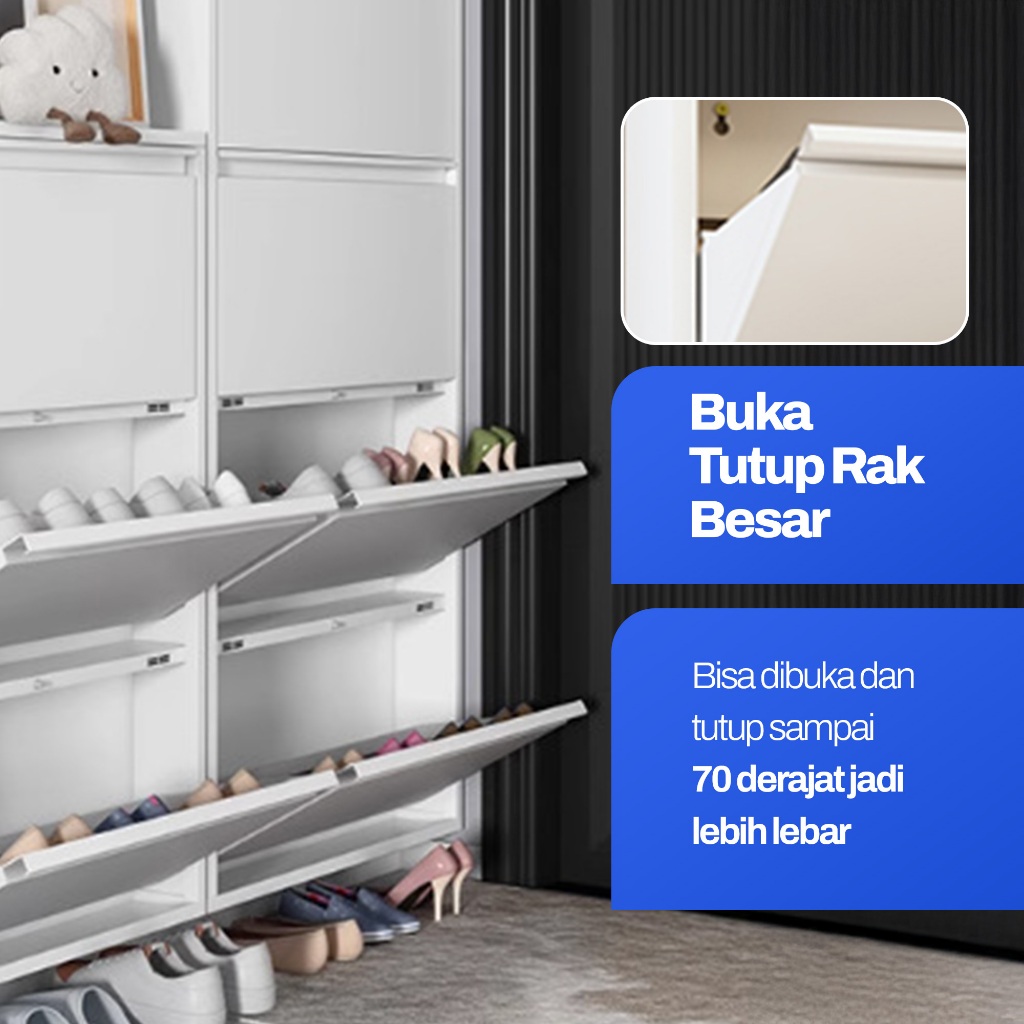 Jual STEEL ELITE - Rak Sepatu Besi Kuat Tebal Lemari Sepatu Aluminium ...