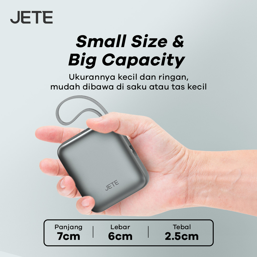 Jual 【Sertifikat CCC】JETE B7 Powerbank 10000mAh 22.5W Fast Charging ...