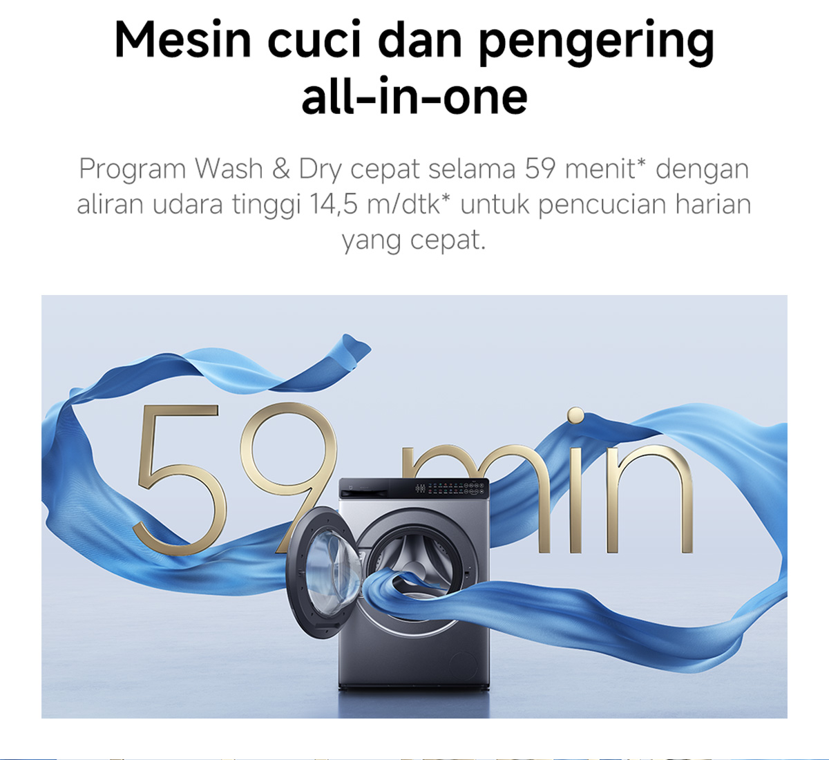 Jual [Unit Only] Xiaomi Mijia Mesin Cuci Front Load Washer Dryer 10.5kg ...