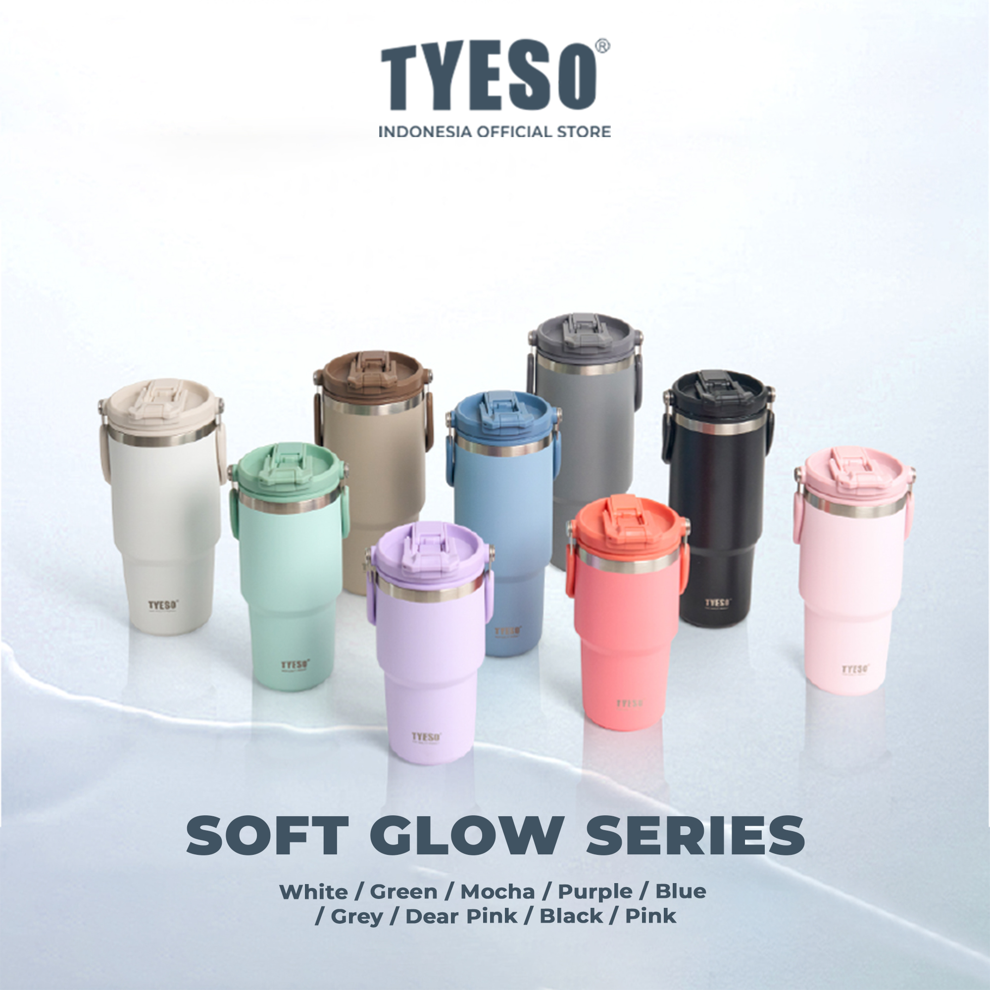 Jual [NEW PRODUCT] Tyeso Roam Tumbler Portable 900 ml TS-01024 Double ...