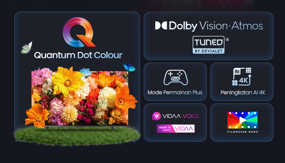 Jual Hisense TV 50E7Q Vidaa Smart Digital QLED TV 50 inch Filmmaker ...