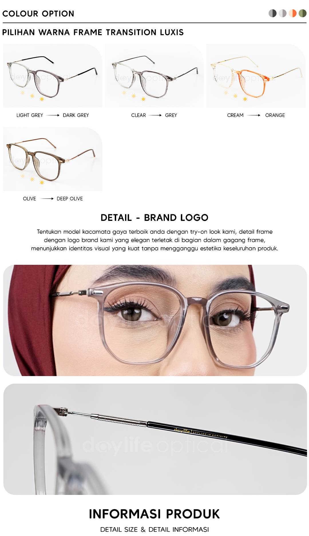 Jual DJAVA OPTIK - Frame Luxis - Kacamata Transition Special Edition Daylife Custom Normal ...