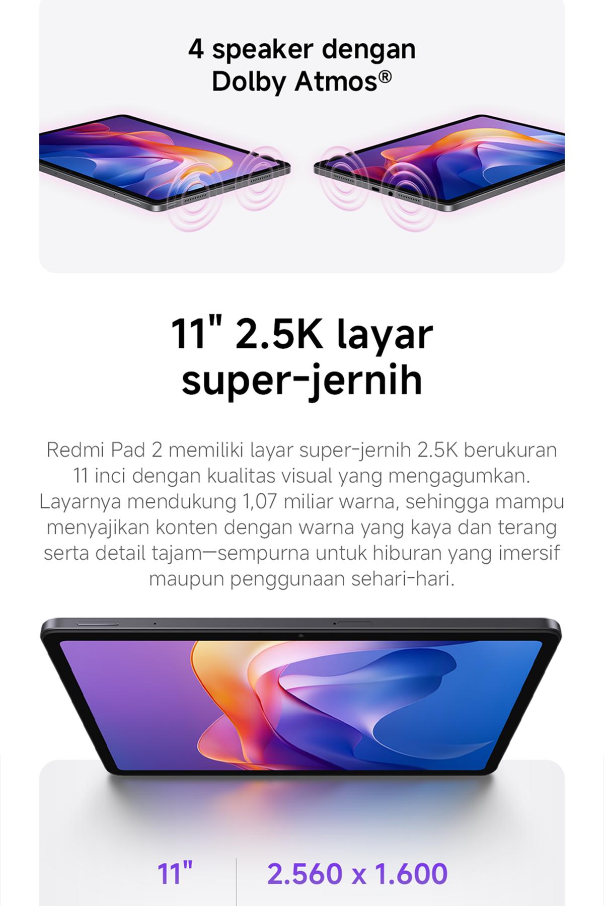 Jual Xiaomi Redmi Pad 2 11 Inch 4/128GB Wi-Fi Garansi Resmi | Shopee ...