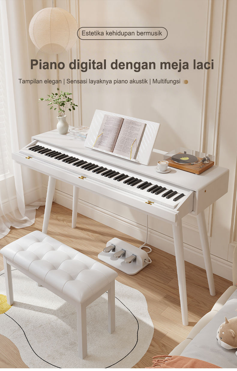 Jual Benston Music- Piano digital dengan meja laci, Keyboard elektrik ...