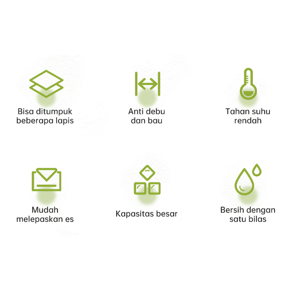 Jual Funkoo Cetakan Es Batu Press Mode 64 Grid Cetakan Es Batu + Wadah ...