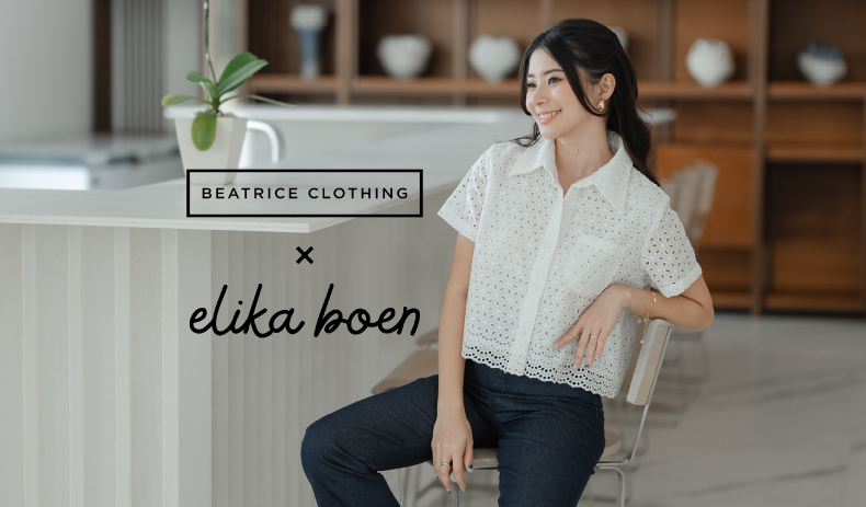 Jual Beatrice Clothing X Elika Boen Cloudy Knit Dress - Knit Dress ...