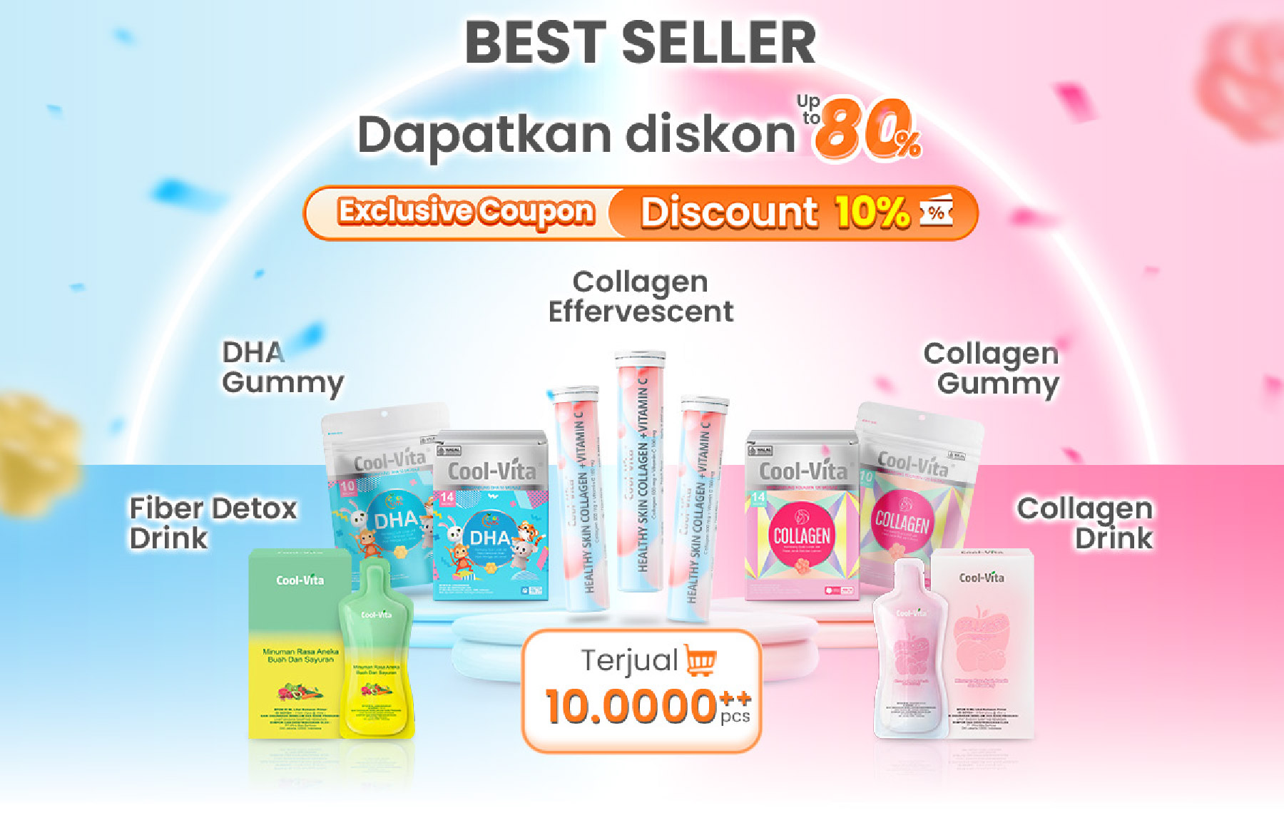 Jual Coolvita Collagen Effervescent 1 Tube isi 10 - Tablet Larut ...