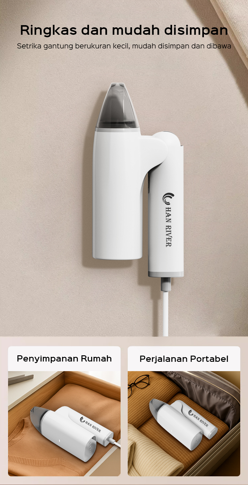 Jual [Pengiriman dari Banjarmasin]HAN RIVER Setrika Traveling 15-20s ...