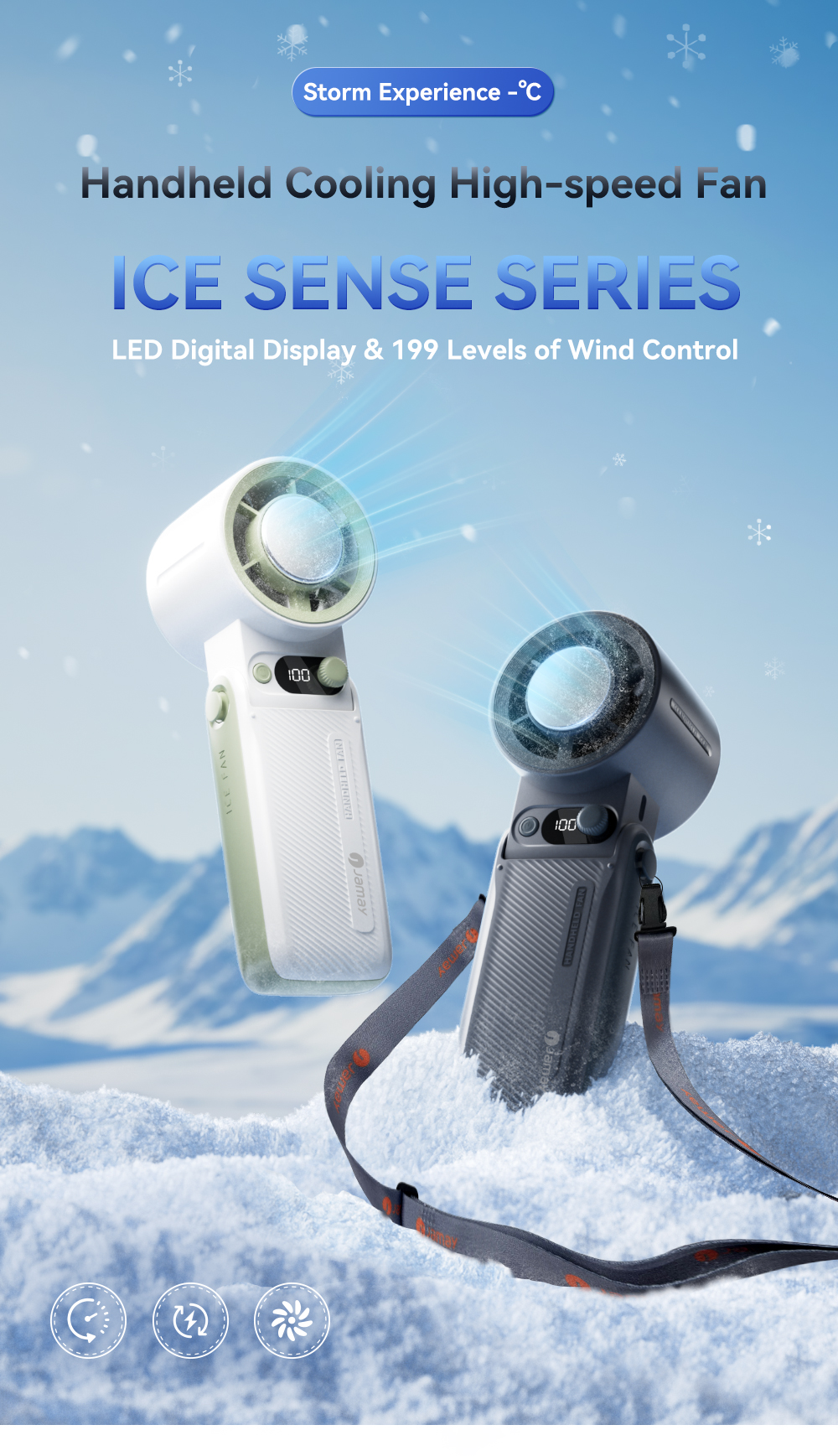 Jual Jamay Mini Kipas Strong Wind 199 Gear Wind Speed Kipas Angin ...