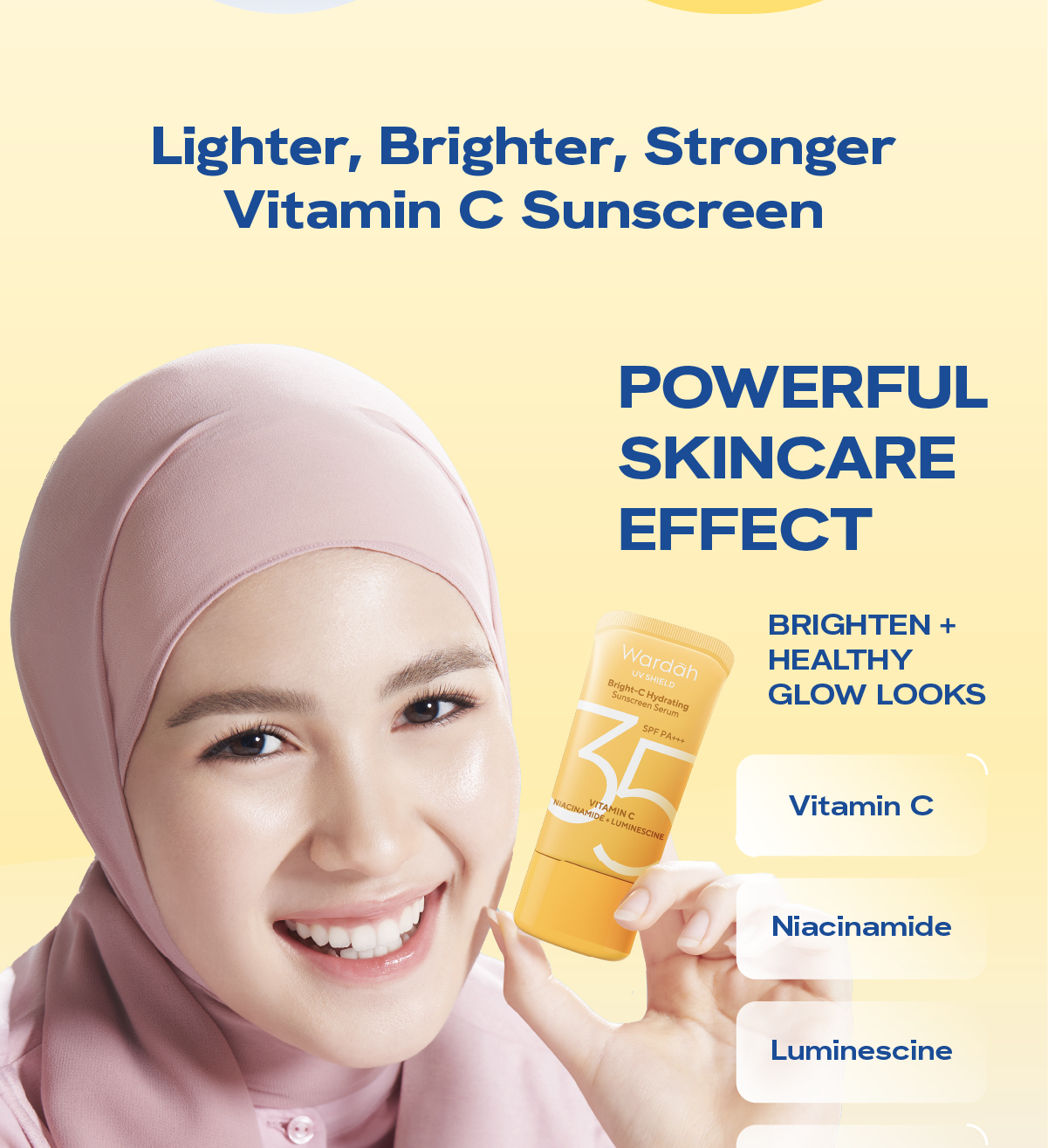 Jual Wardah Sunscreen UV Shield Bright-C Hydrating Serum SPF 35 PA+++ Sunscreen 0% Alkohol ...