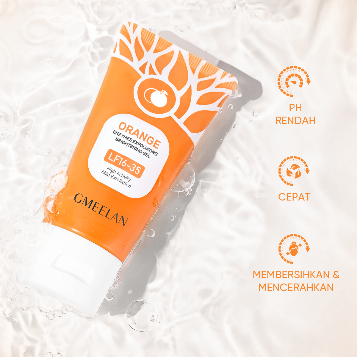 Jual GMEELAN SET 1 Menit Gel Eksfoliasi Gel 50g Orange Exfoliating ...