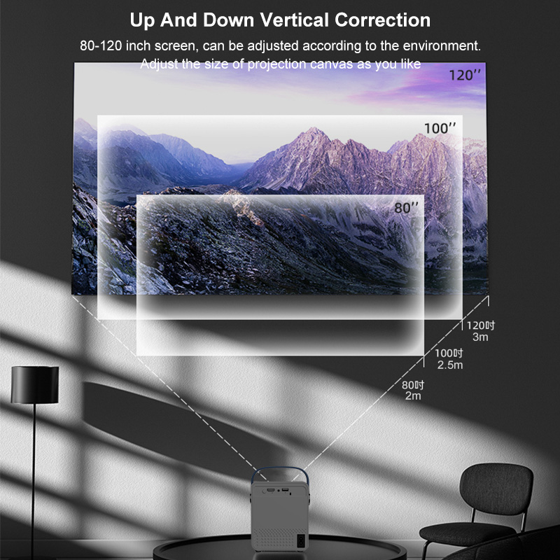 Jual Tripsky Android Proyektor T2mini Ram 2GB Built-in speaker Android 9 WiFi portable Home ...