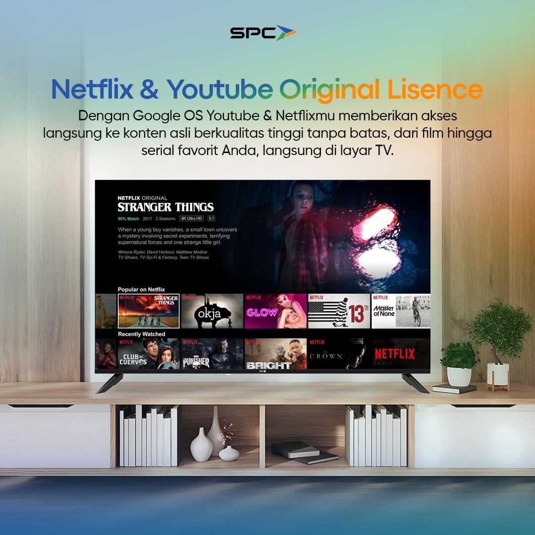 Jual SPC Smart TV 43 Inch - ST43 - Google TV43 inch FHD | Dolby Audio ...
