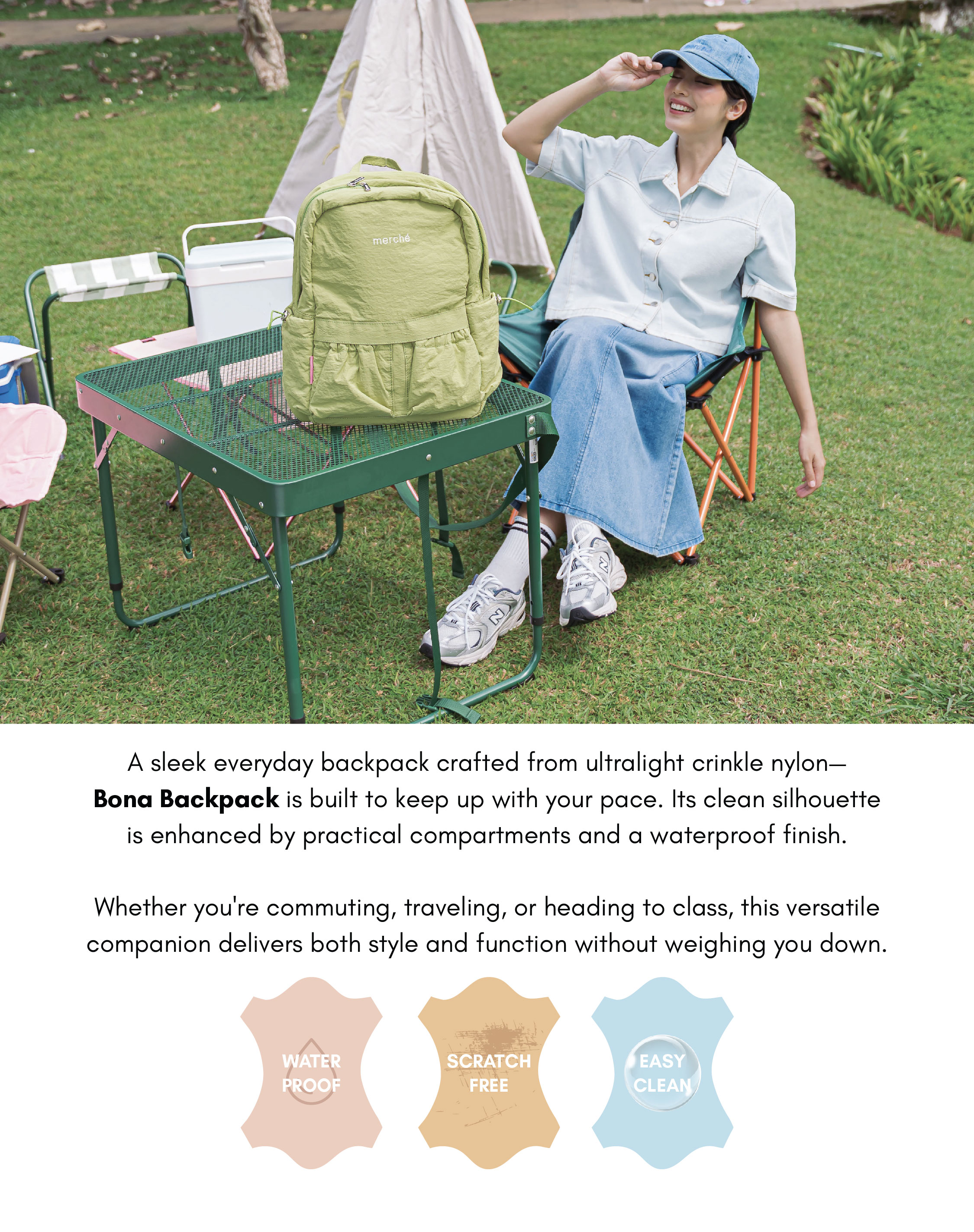 Jual Merche Tas Ransel Wanita Bona | Shopee Indonesia