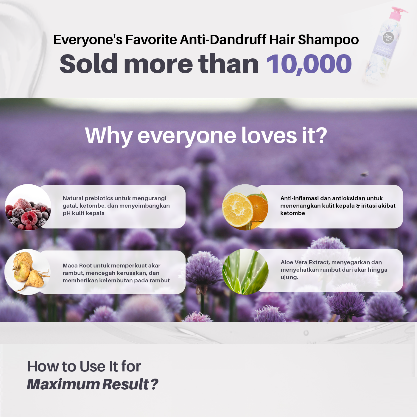 Jual Good Virtues Co Anti-Dandruff Shampoo 300ml | Shampo Anti Ketombe ...