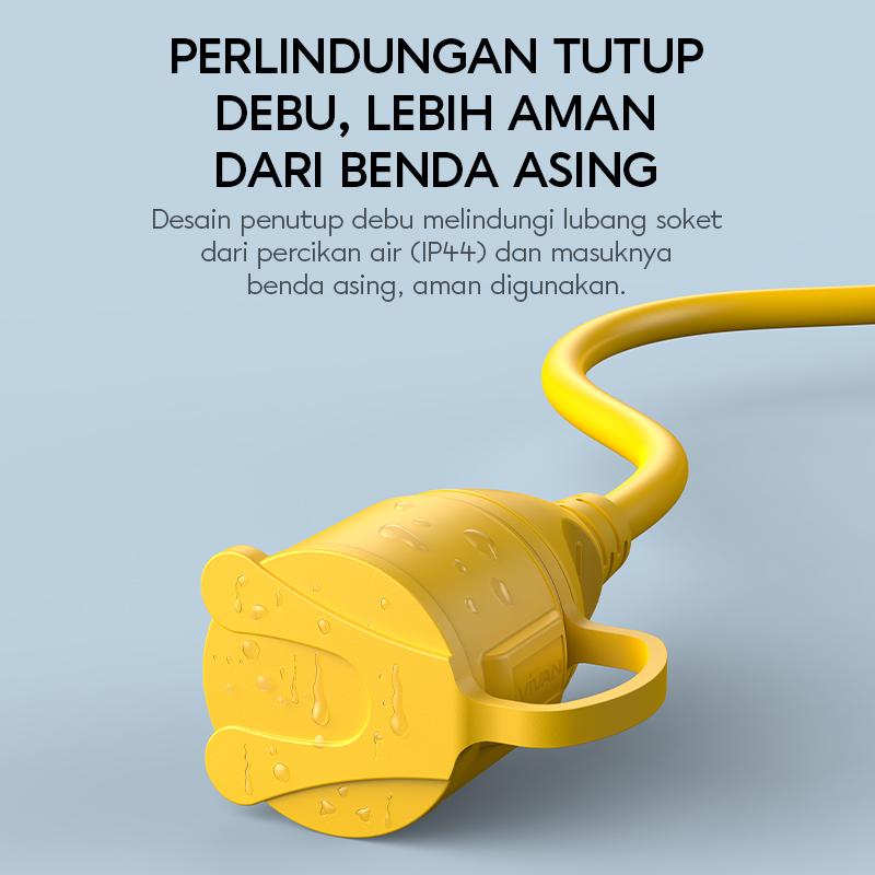 Jual VIVAN Safety Socket Outdoor Extension Cord Stop Kontak Tahan Air ...
