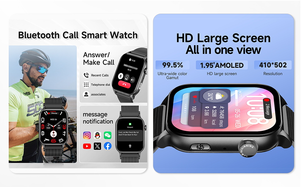 Jual SKMEI B58 B58 Smartwatch 1.95inci Amoled Touchscreen support ...