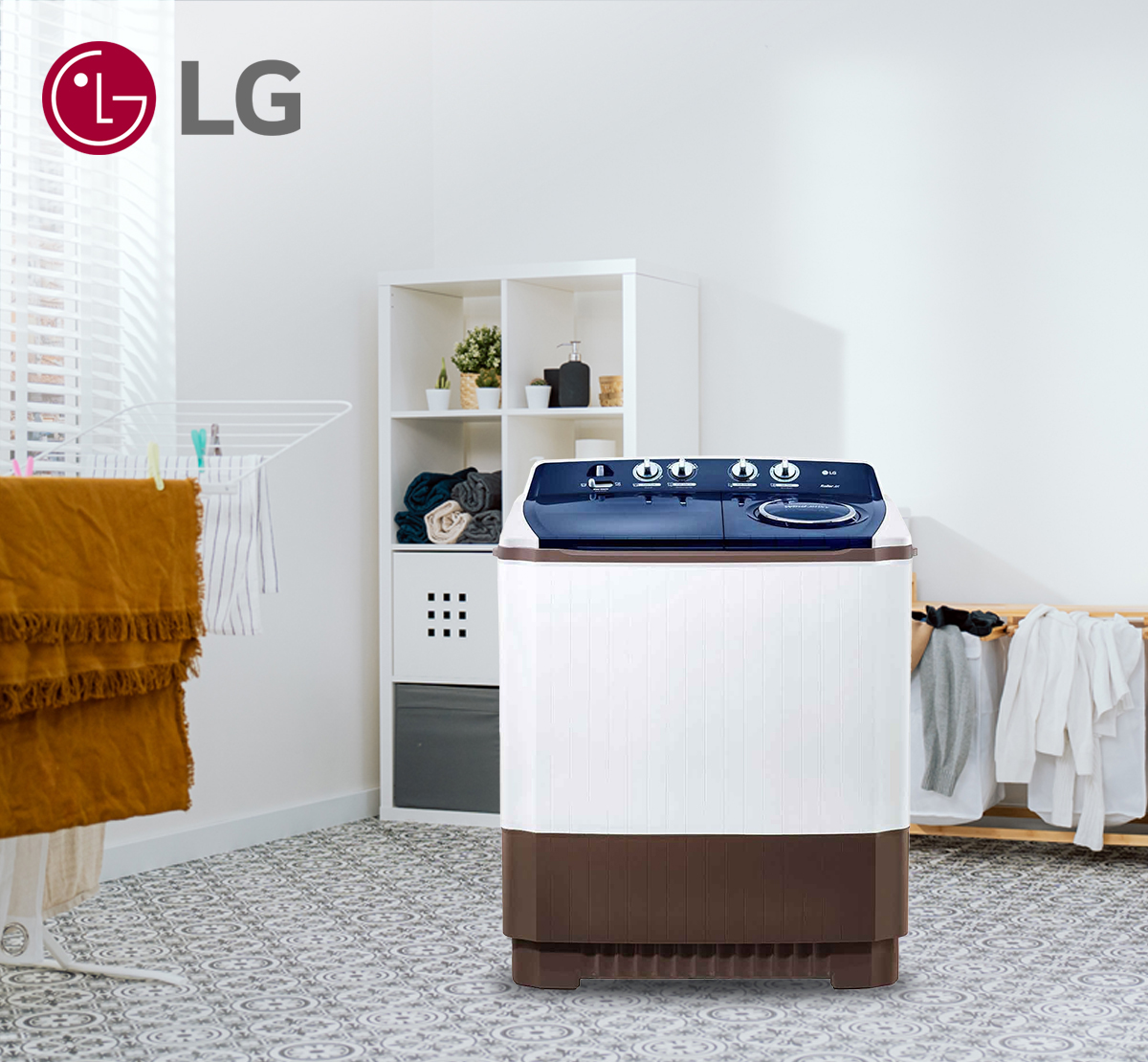 Jual LG Mesin Cuci Twin Tub 12kg - Top Load Roller Jet Pulsator 3 ...