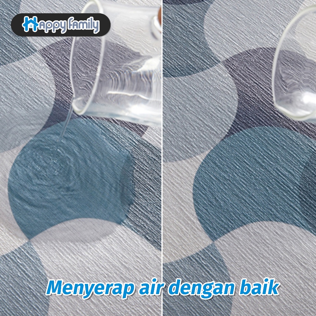 Jual (HF) Keset Lantai Motif 3D Modern Polyester Anti Slip Cepat Serap ...