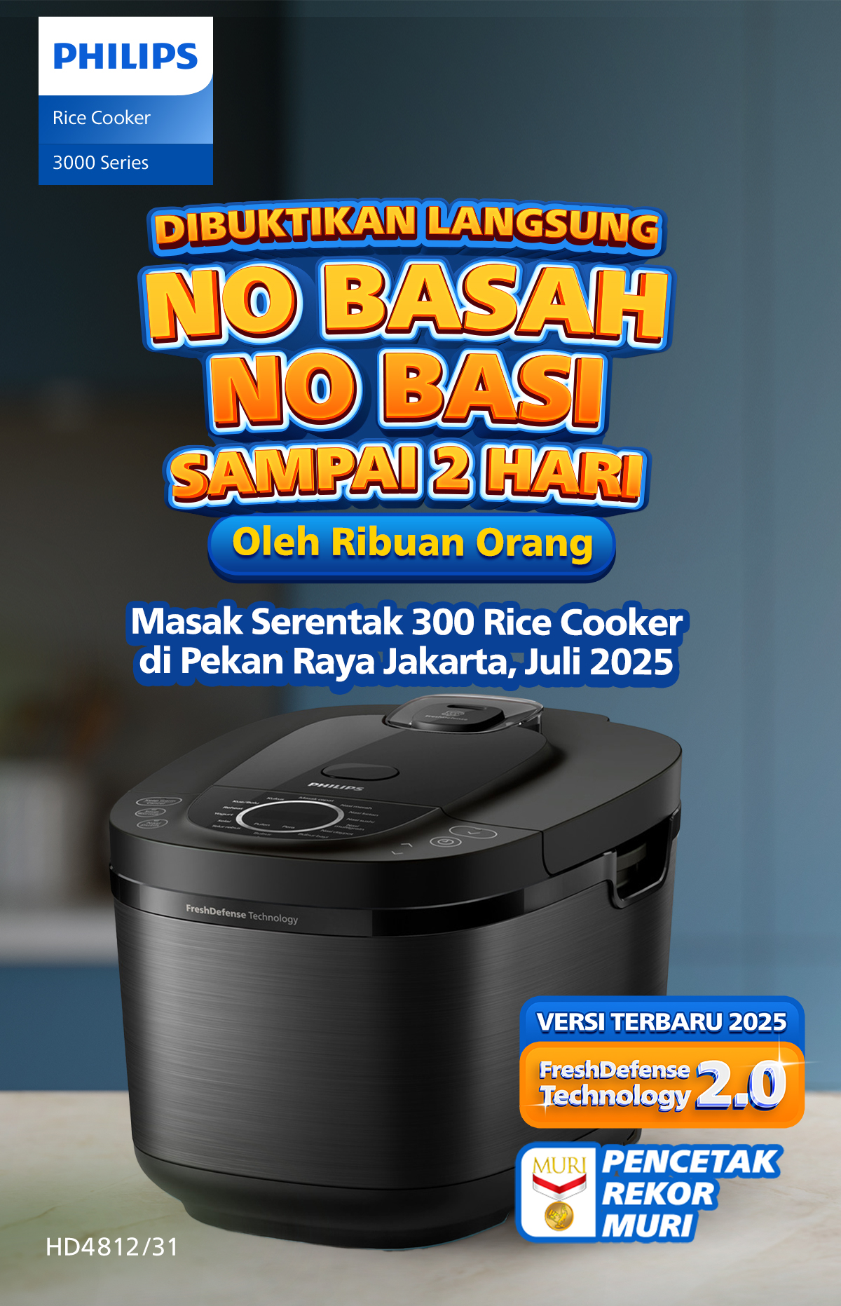 Jual Philips Digital Rice Cooker Magicom 1.8 L - 3000 Digital Series ...