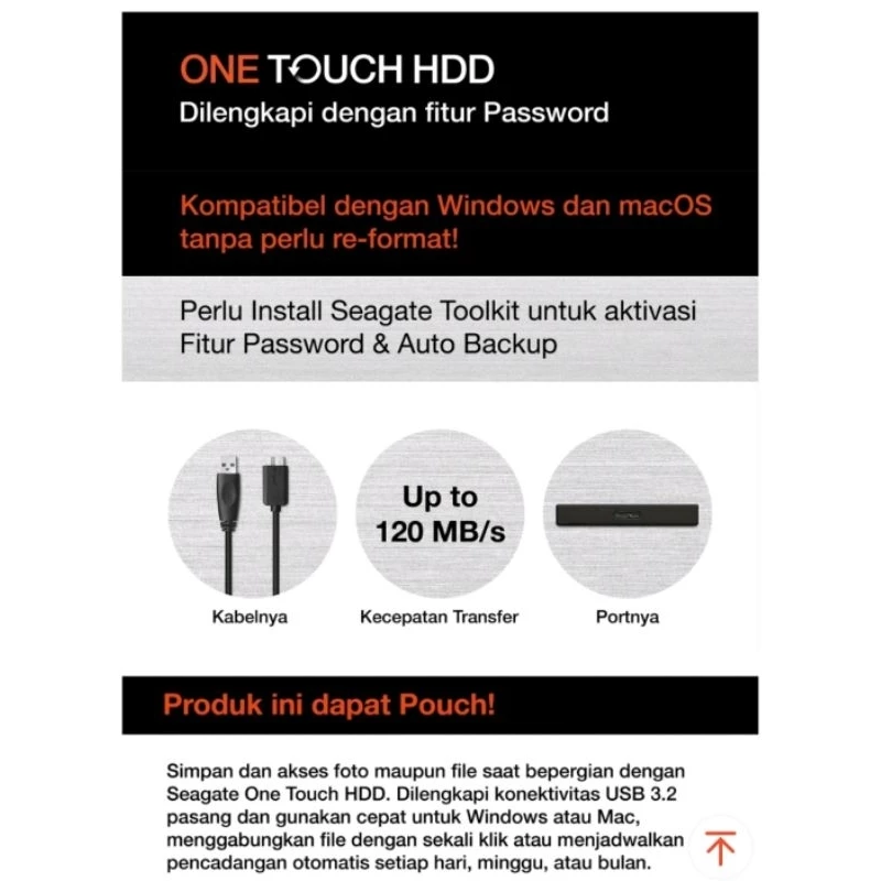 Jual (PROMO) Seagate One Touch HDD Hardisk Eksternal 5TB USB 3.0 ...