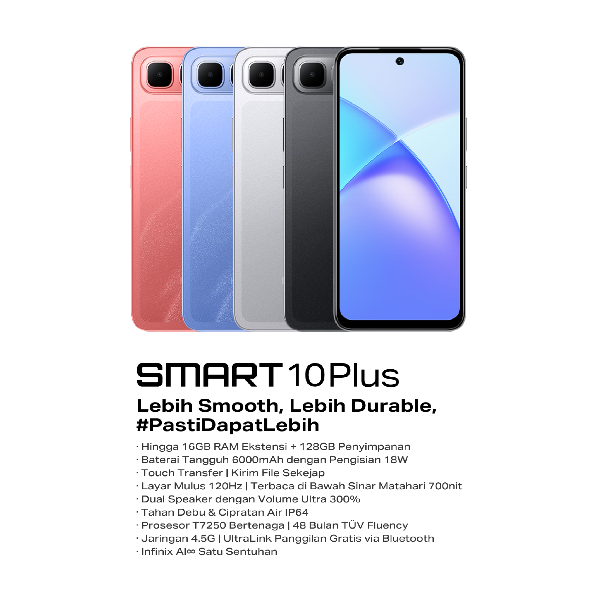 Jual Infinix Smart 10 Plus 8/128GB - Up to 16GB Extended RAM - 6.67 ...