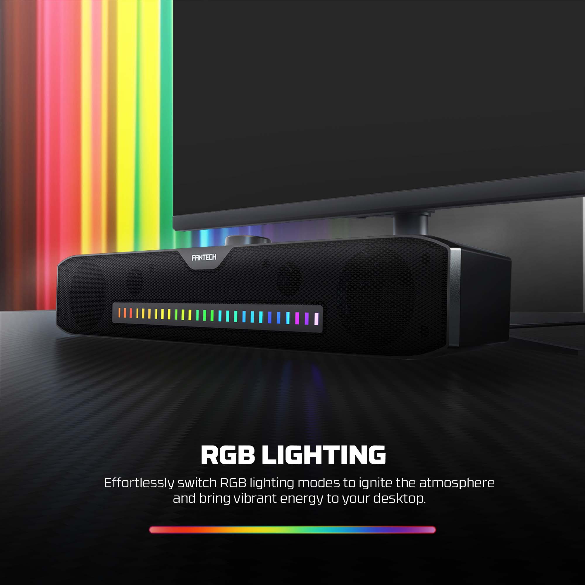 Jual Fantech Speaker Gaming Bluetooth GROOVE BAR GS303 RGB Soundbar ...